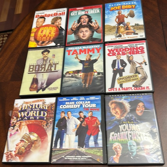 Media | 9 Comedy Movies Dvds Tammy Borat Wedding Crashers Dodgeball ...